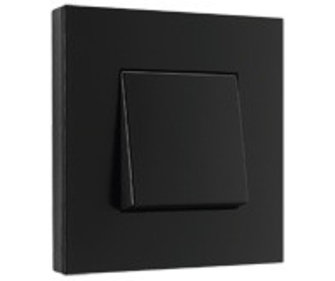 Enkele afdekplaat, kleur Pure black steel (Niko 161-76100) | My ...