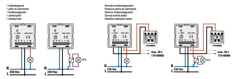 Sokkel LED Dimmer 100W - ref.: 310-02800 | My-Smarthome.be