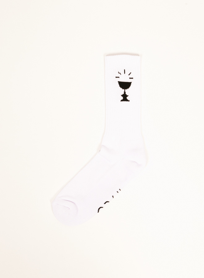 GRAIL Cup Logo Sock White - GRAIL