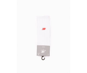 New Balance NB Patch Logo Crew Socks 3 Pairs White - GRAIL