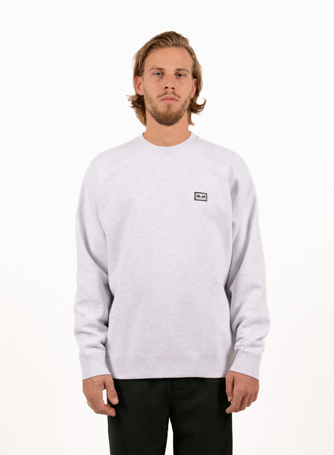 Obey Est. Works Eyes Crewneck Ash Grey 112480123 - GRAIL Obey Est. Works Eyes Crewneck Ash Grey 112480123 - GRAIL