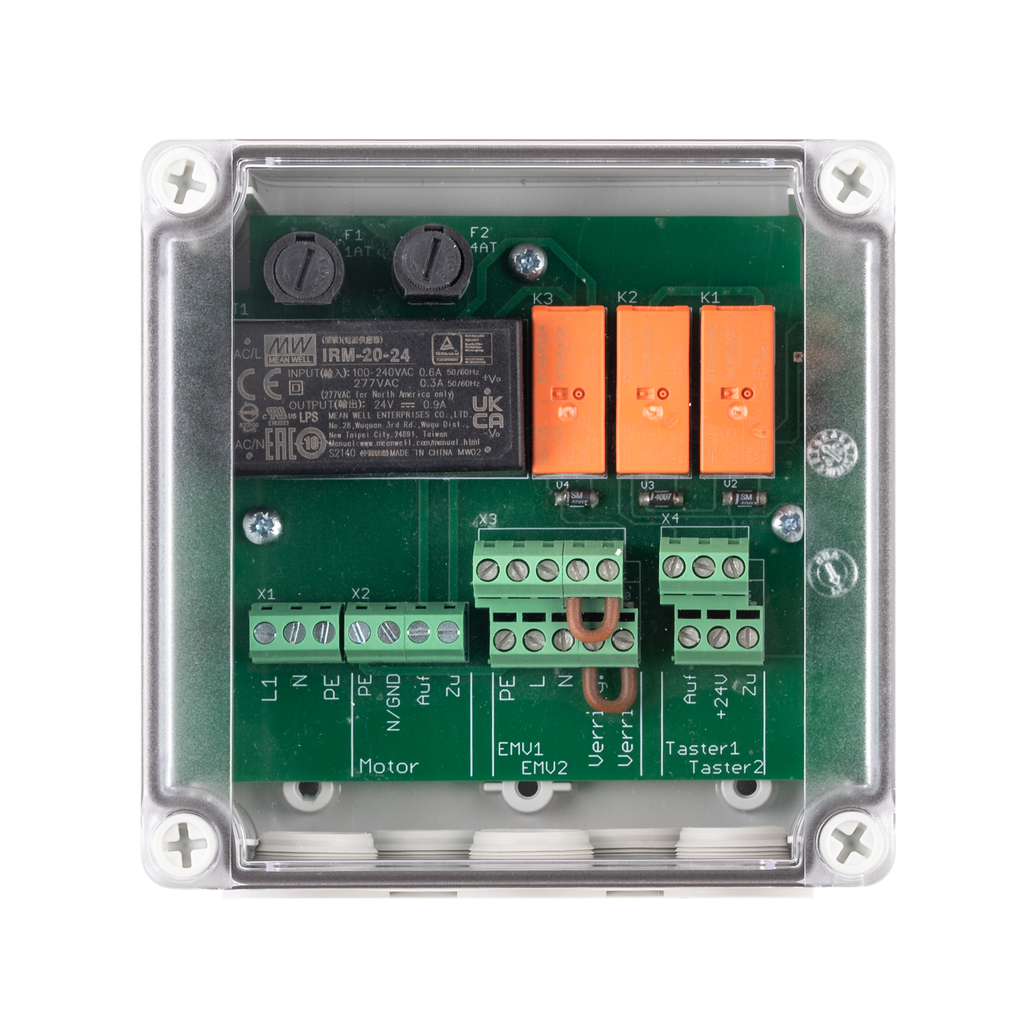 EMC - Control for connection to gate control