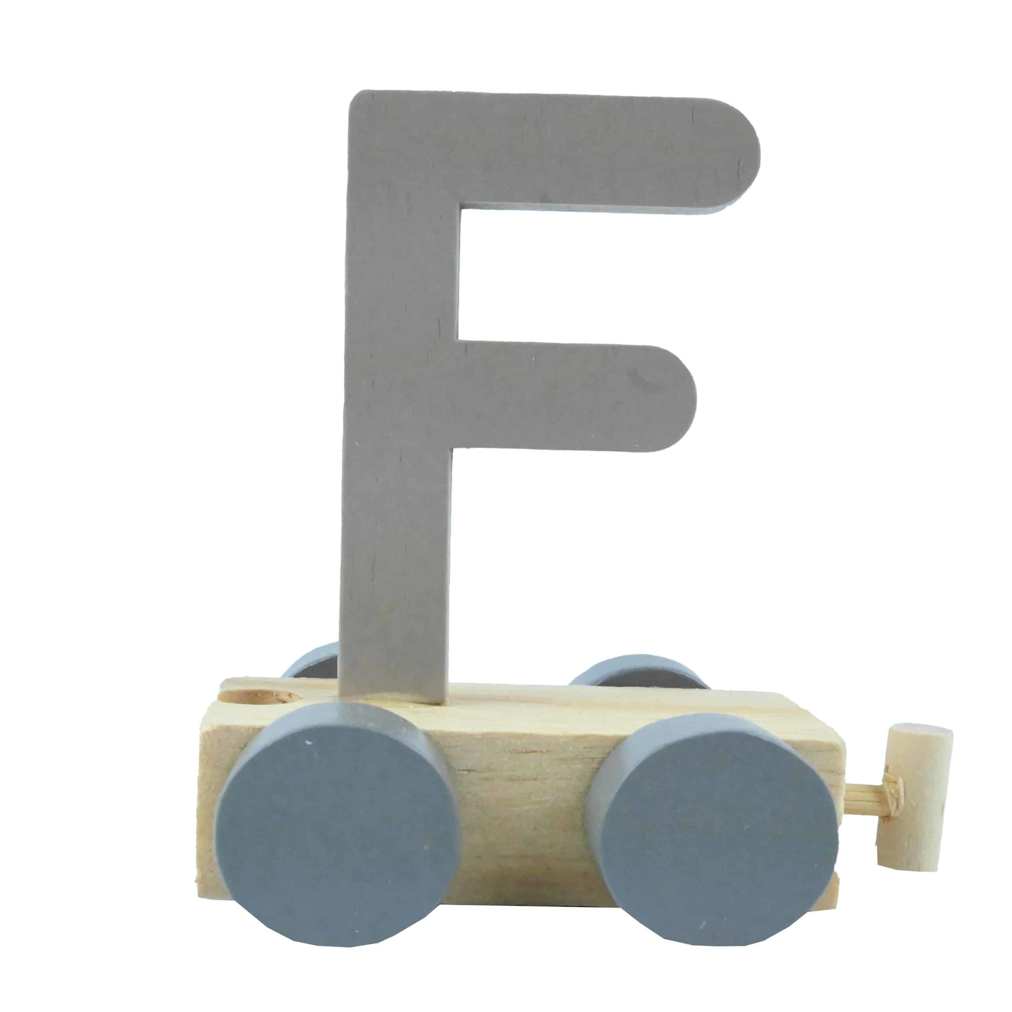 Houten Trein letter F Sand - Piraten en Prinsessen