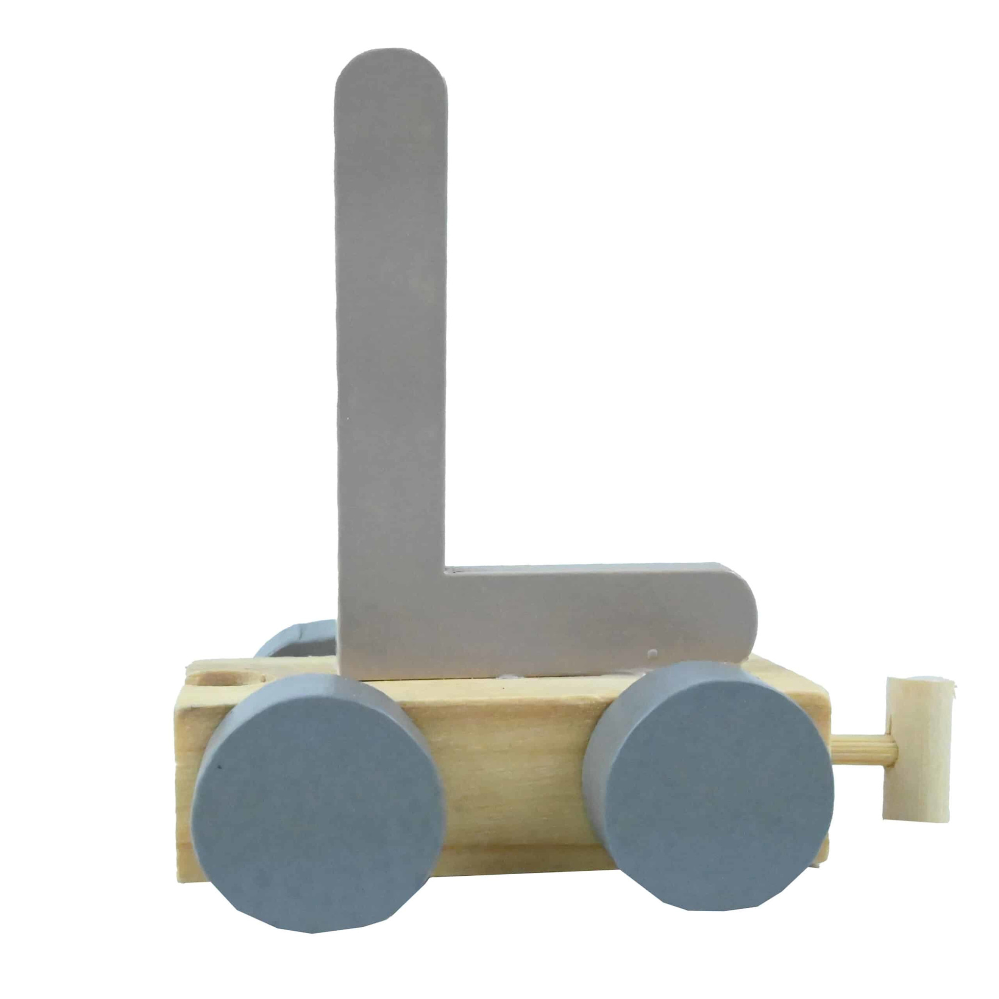 Houten Trein letter L Sand - Piraten en Prinsessen