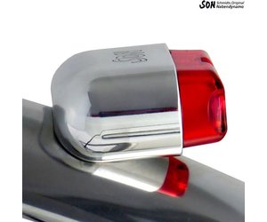 SON Rear Light - Mudguard Mount Narrow - Polished / Red - Mamachari