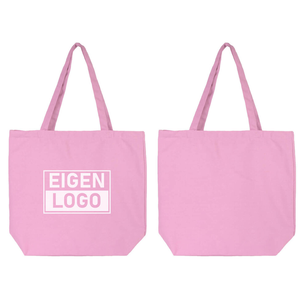 Katoenen tas bedrukken 54x48+14cm Pink Lavender - Spoed - Rotim ...