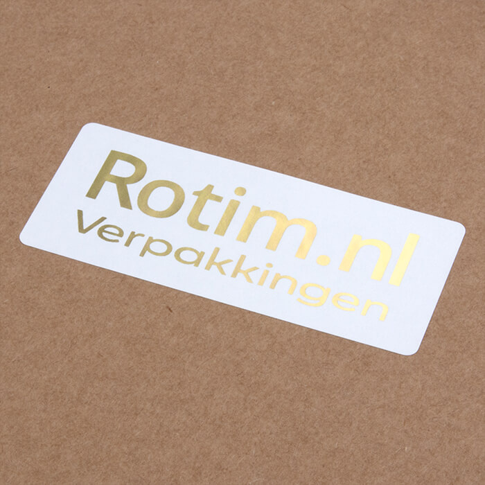 Stickers laten drukken - Rechthoek - Metallic - Rotim Verpakkingen: you ...