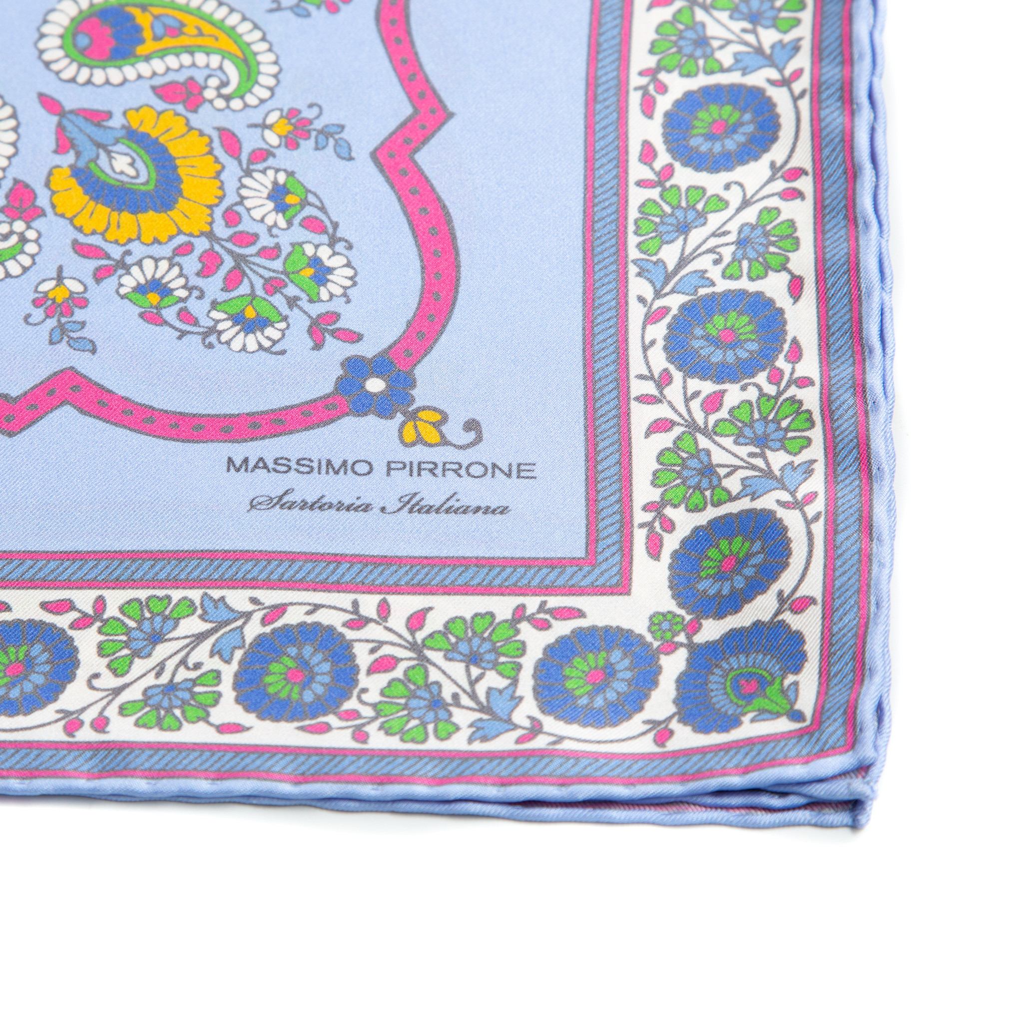 Silk Pocket Square Massimo Pirrone - PM Eleganza Milanese
