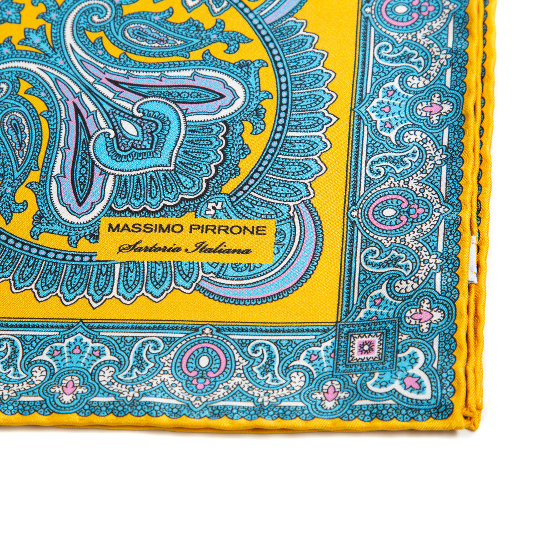 Silk Pocket Square Massimo Pirrone - PM Eleganza Milanese