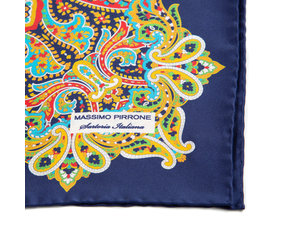 Silk Pocket Square Massimo Pirrone - PM Eleganza Milanese