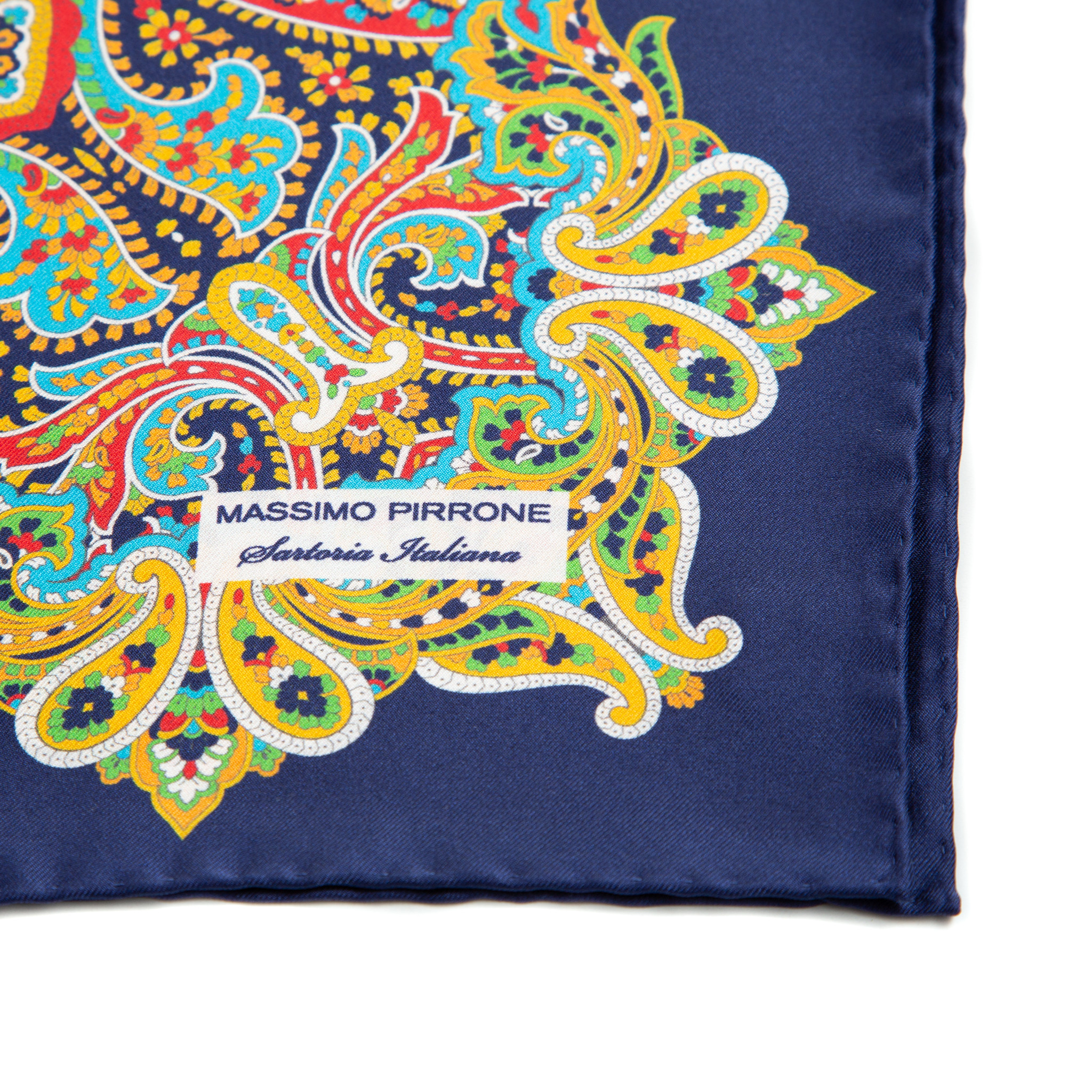 Silk Pocket Square Massimo Pirrone - PM Eleganza Milanese