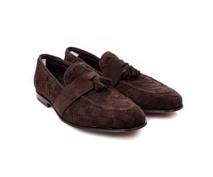 HANDMADE Mocassins woven - intreccio - PM Eleganza Milanese