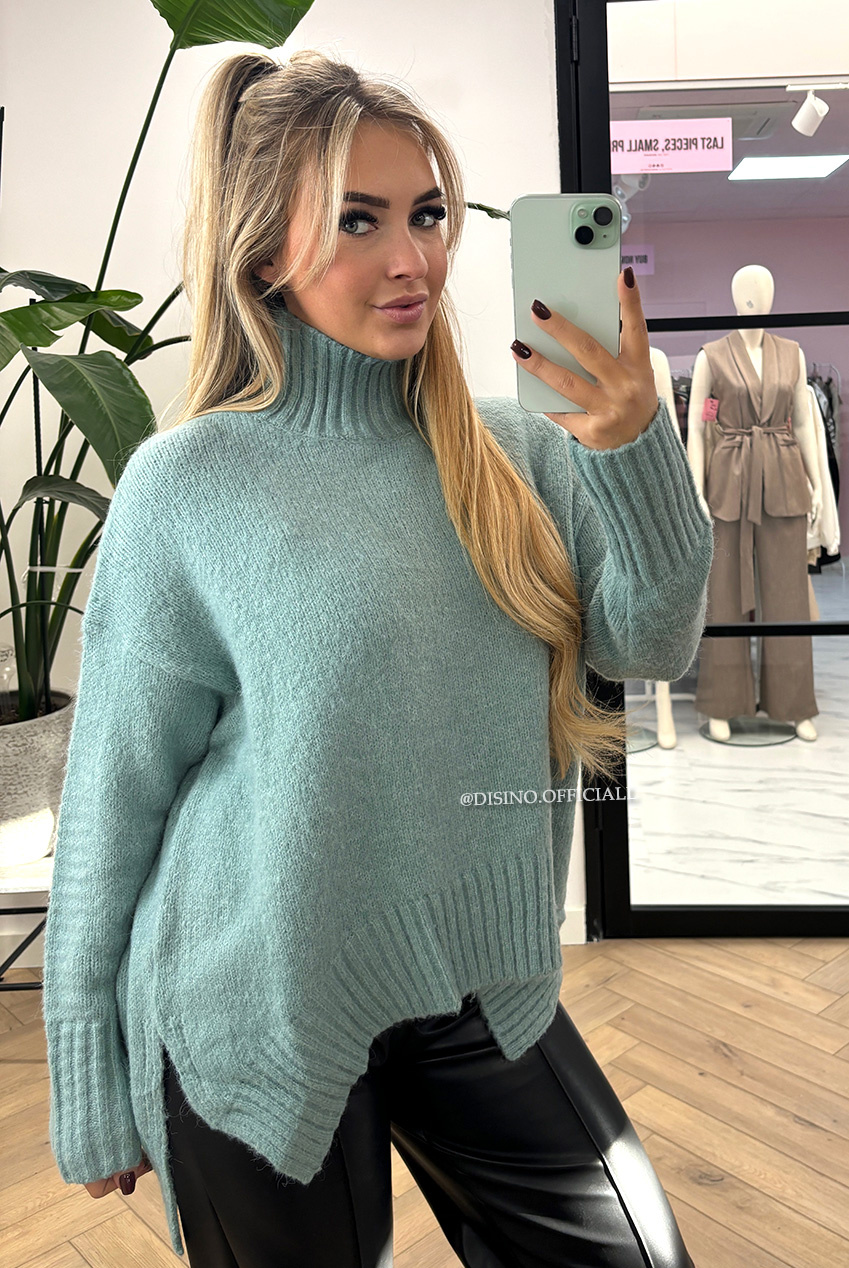 MINT GREEN - 'ELISE KNIT' - OVERSIZED INSPIRED PREMIUM QUALITY KNIT ...