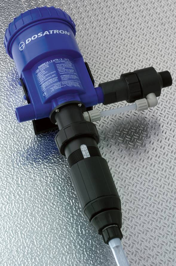 Pompe doseuse réglable de 3 à 10 % avec injection externe - De Witte S.A.