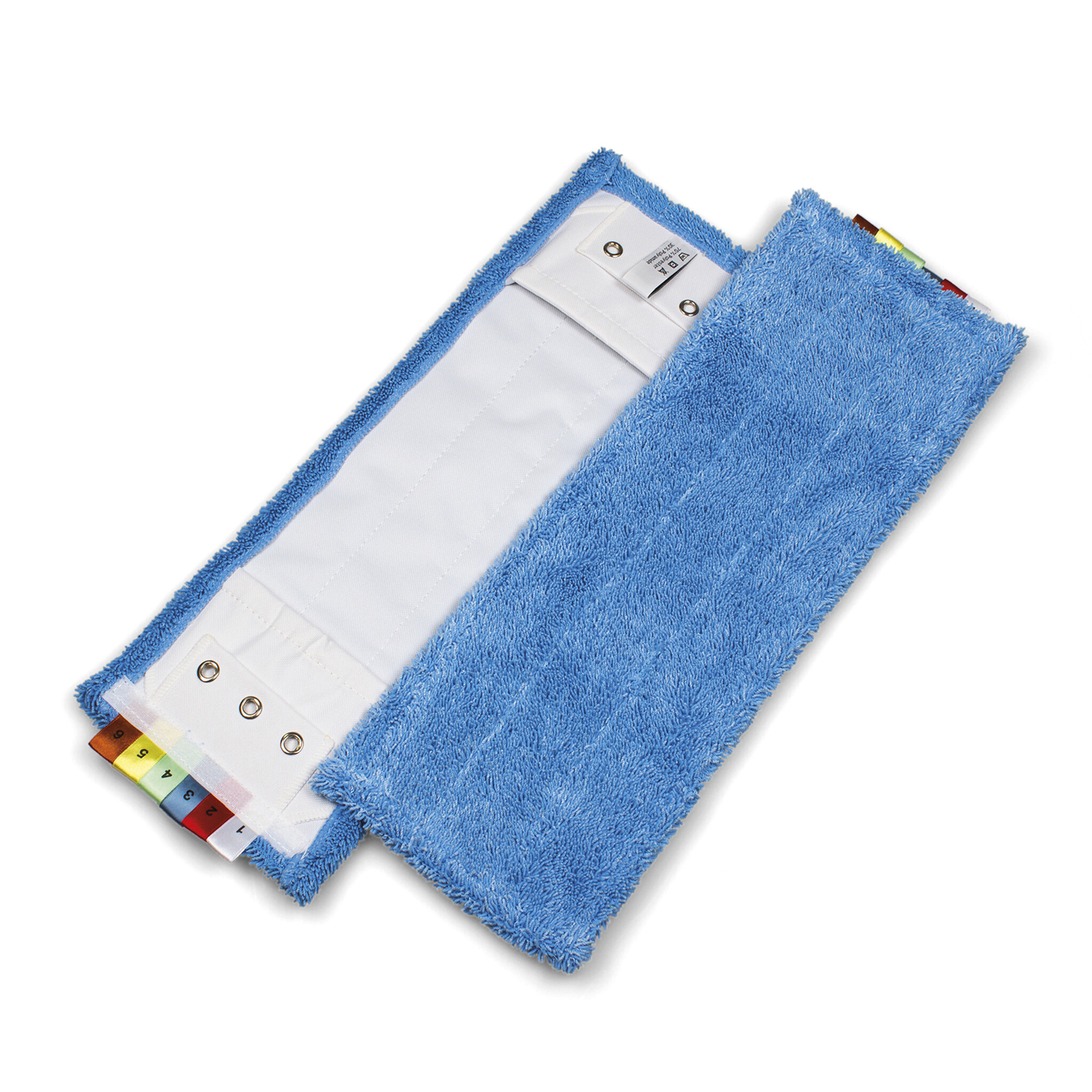 Mopa azul con bolsillos y código de colores 46 x 14 cm - De Witte