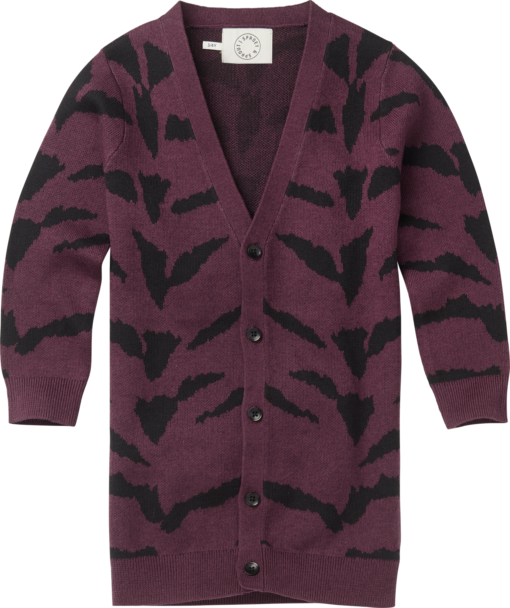 Sproet & Sprout - Cardigan Tiger Intarsia - Hip Hoi - Baby- en ...