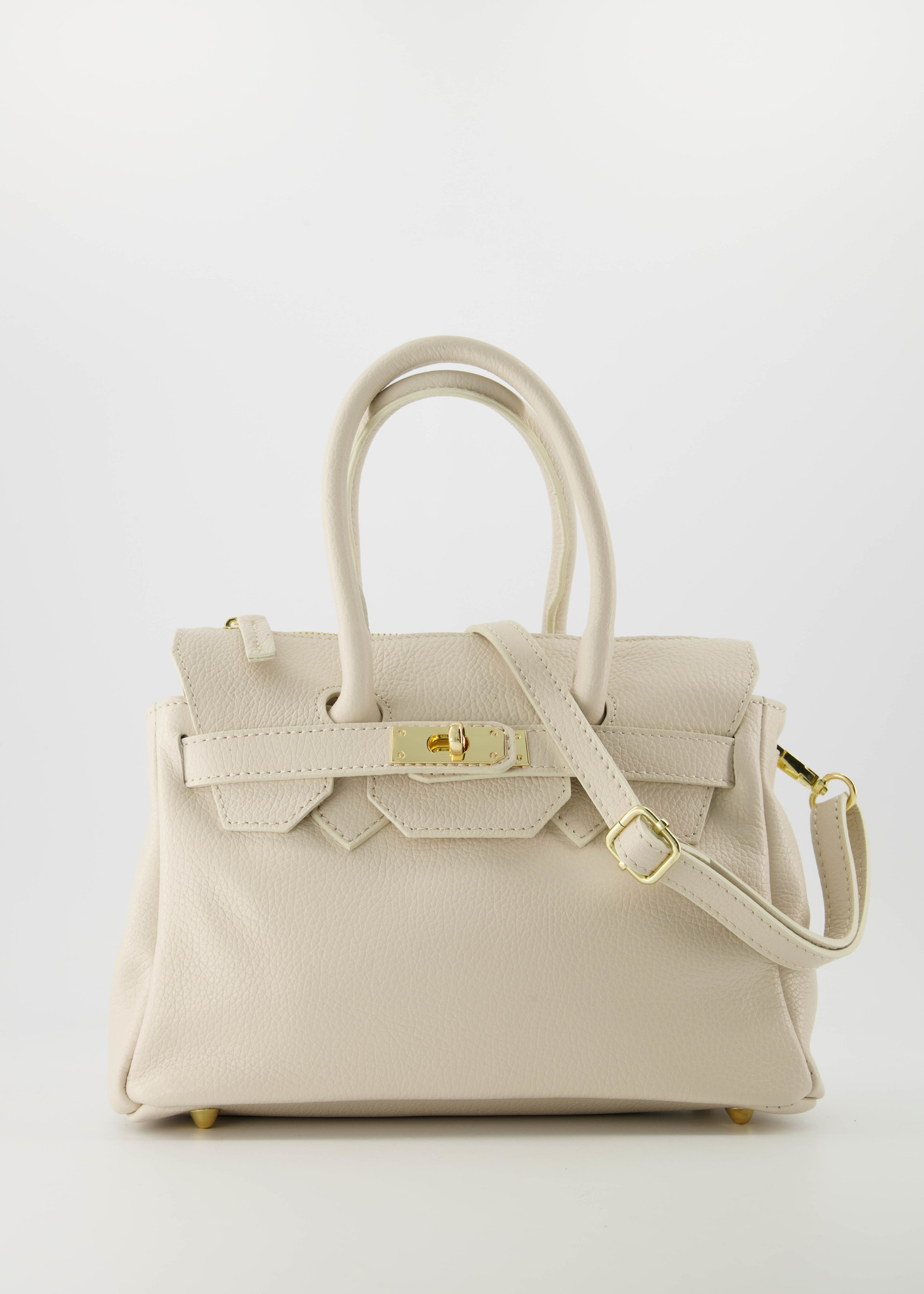 Ayane Classic Handbag / Ecru - Hello My Love