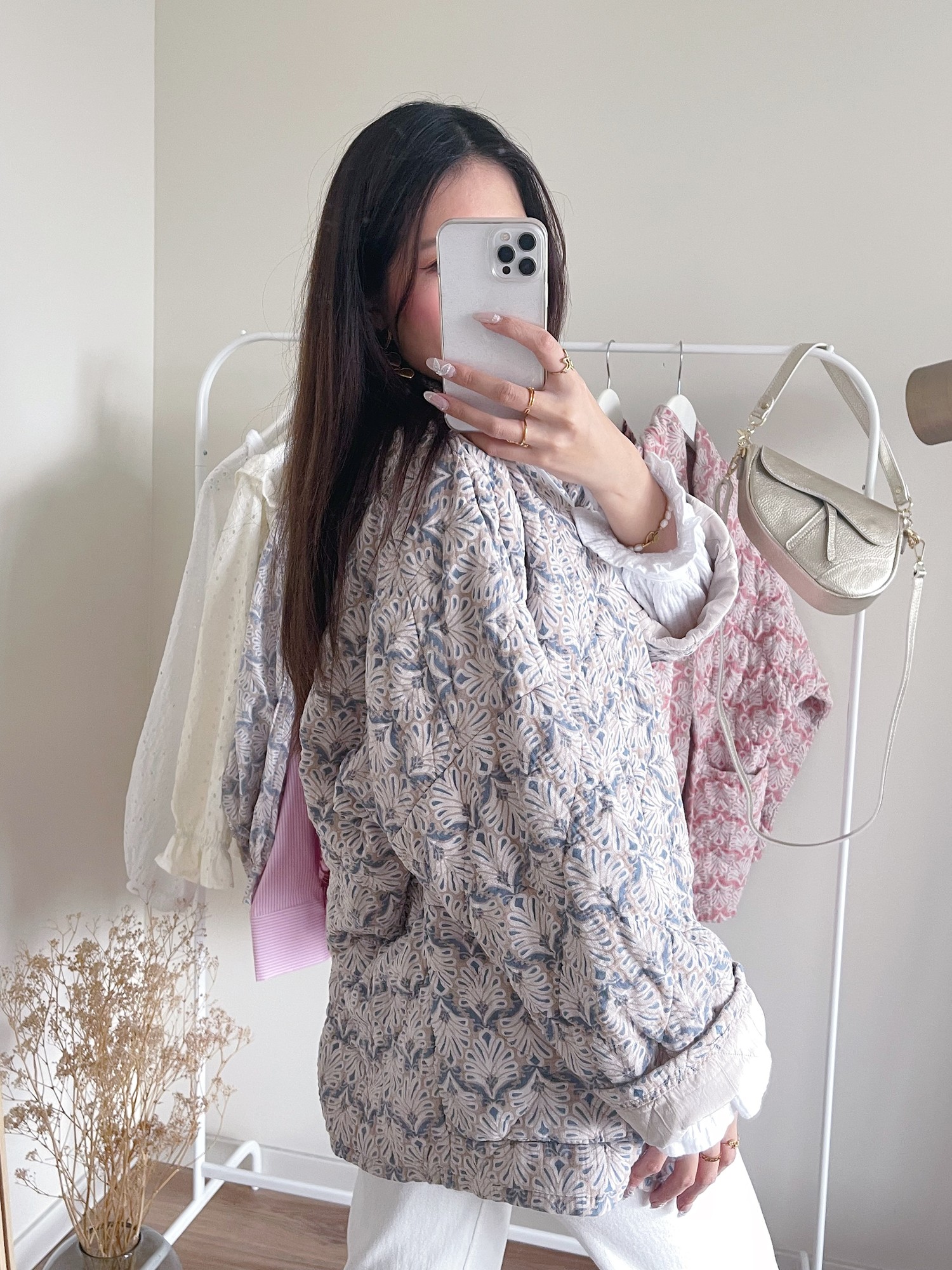 Yeona Boho Quilted Jacket / Blue - Hello My Love