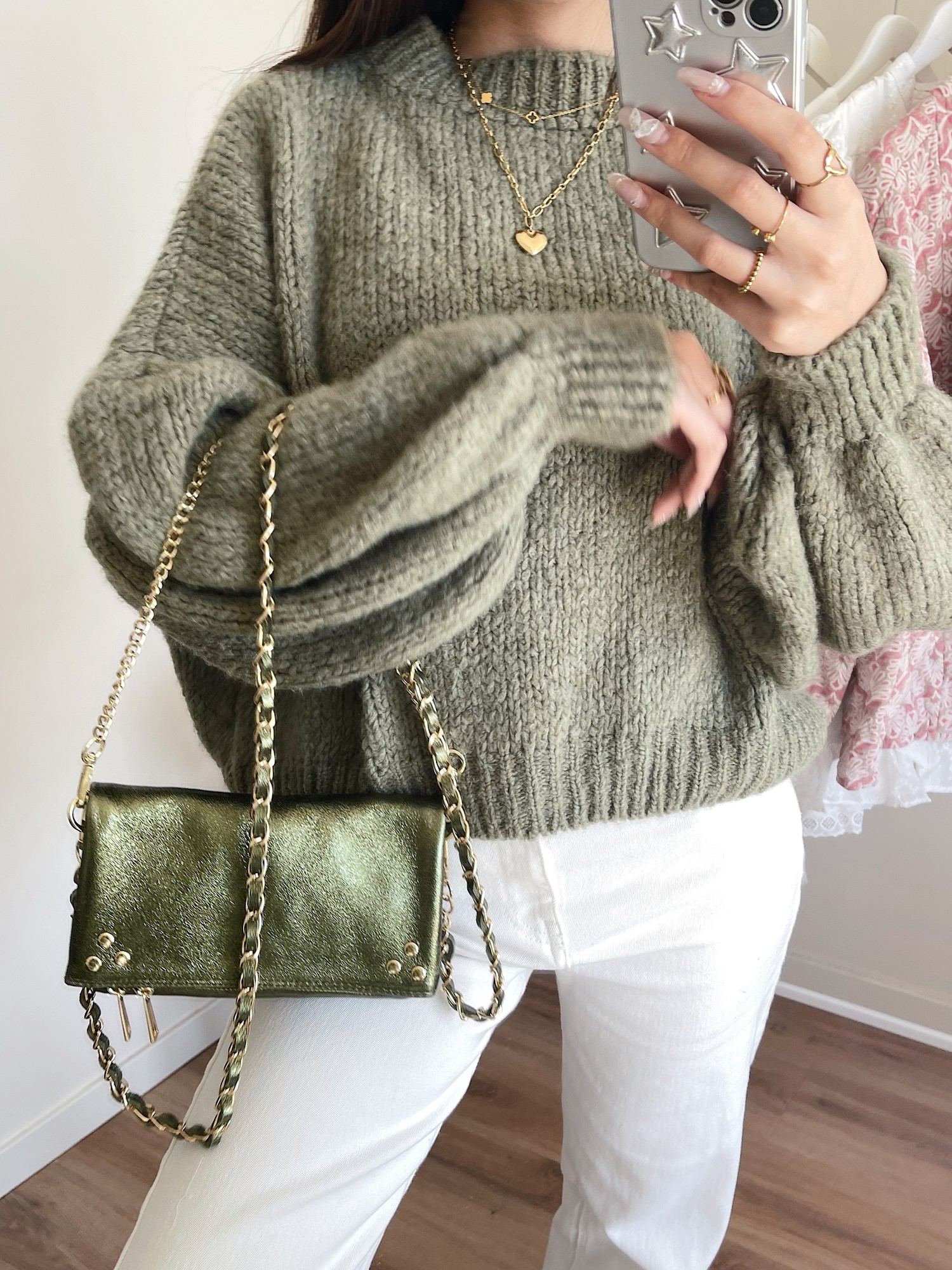 Savage Crossbody Chain Bag / Olive Green - Hello My Love