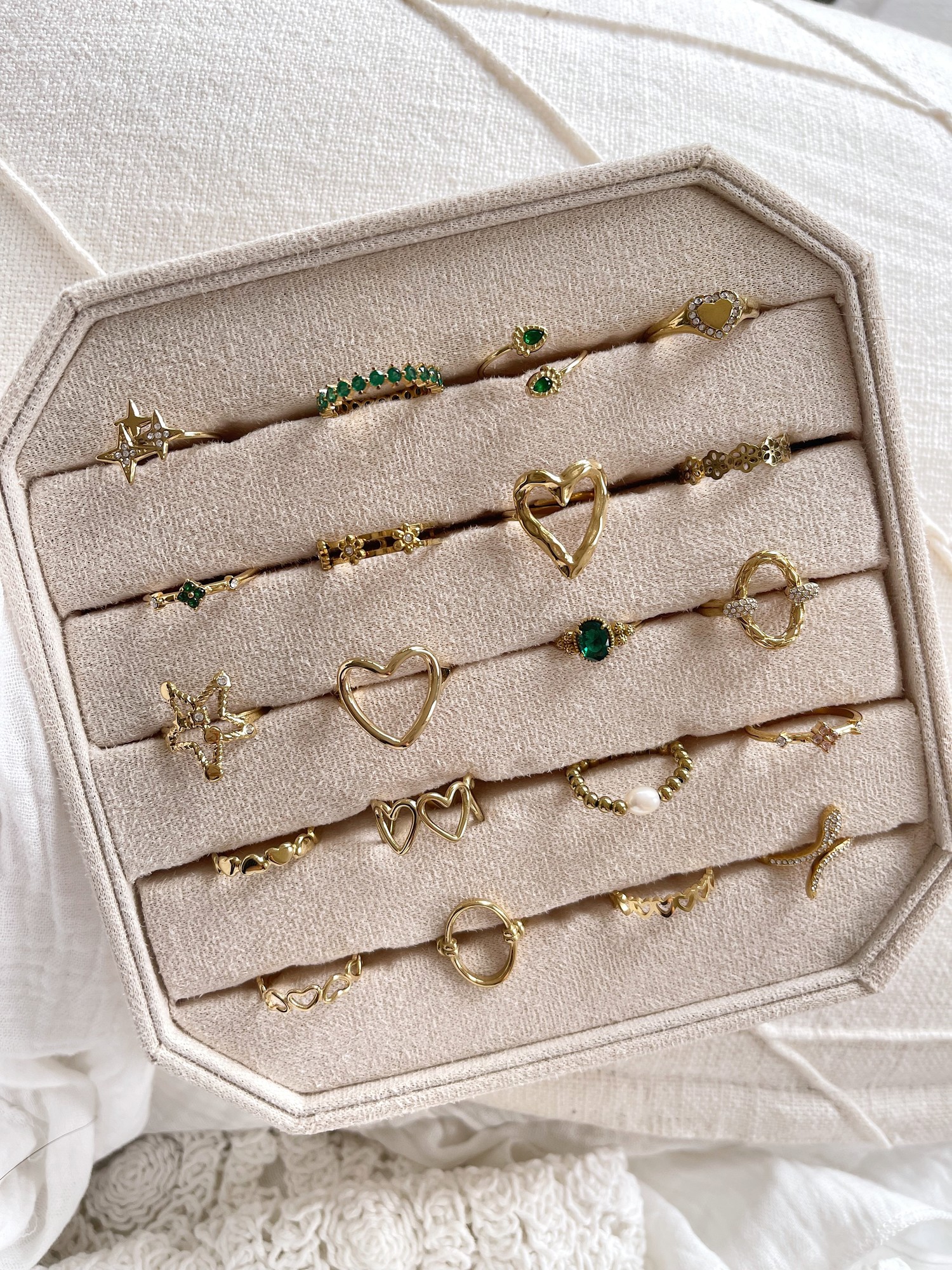 Gold Open Heart Ring - Hello My Love