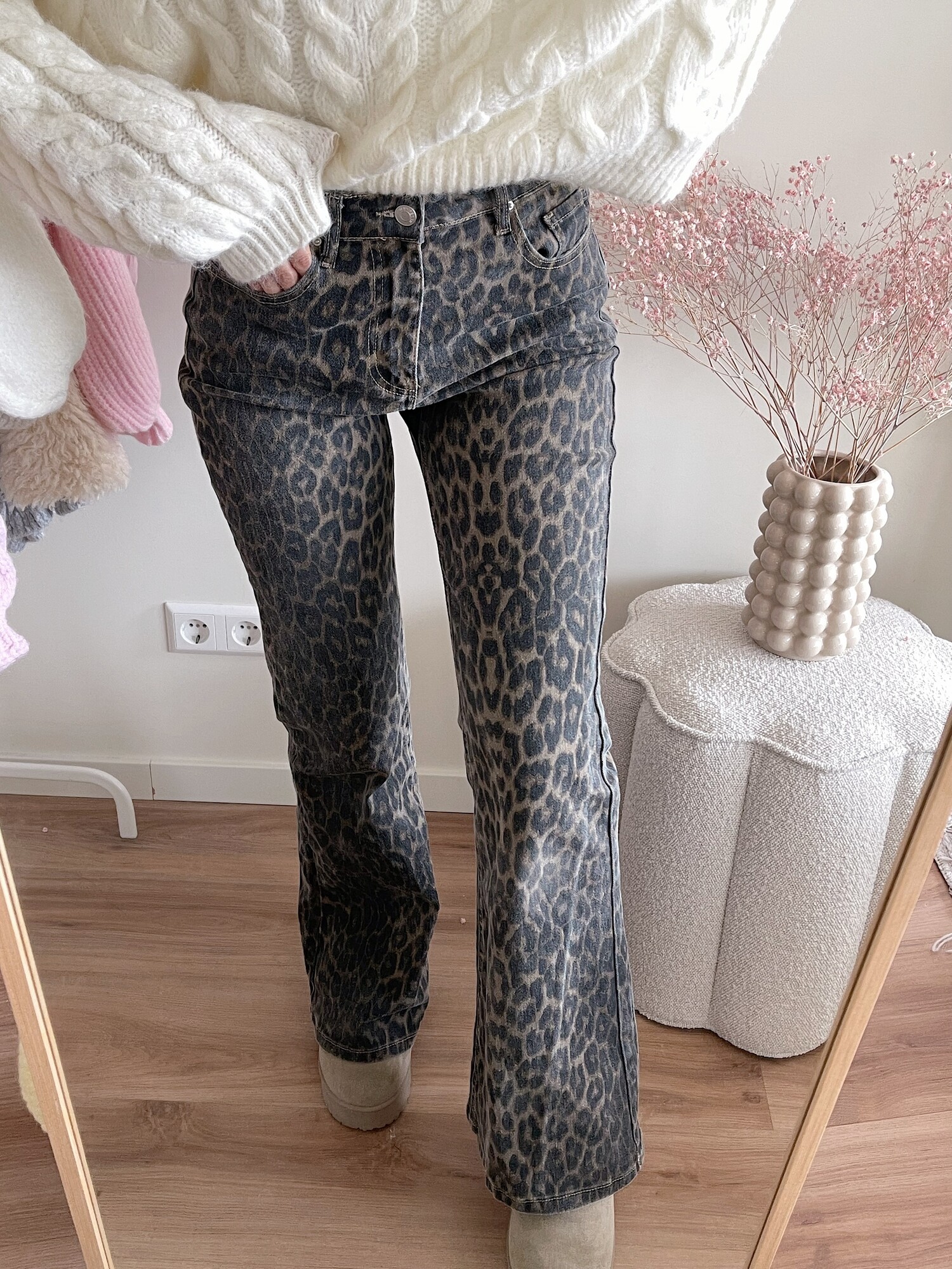 Julie Leopard Flared Jeans - Hello My Love