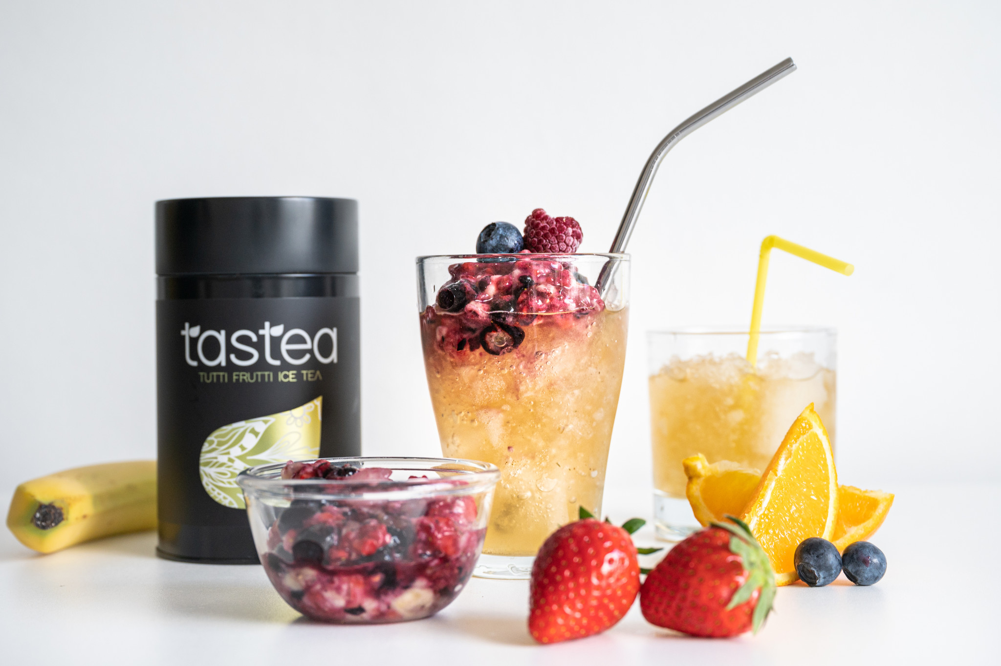 Ice tea recept: Tutti Frutti Crushed ice tea - Tastea B.V.