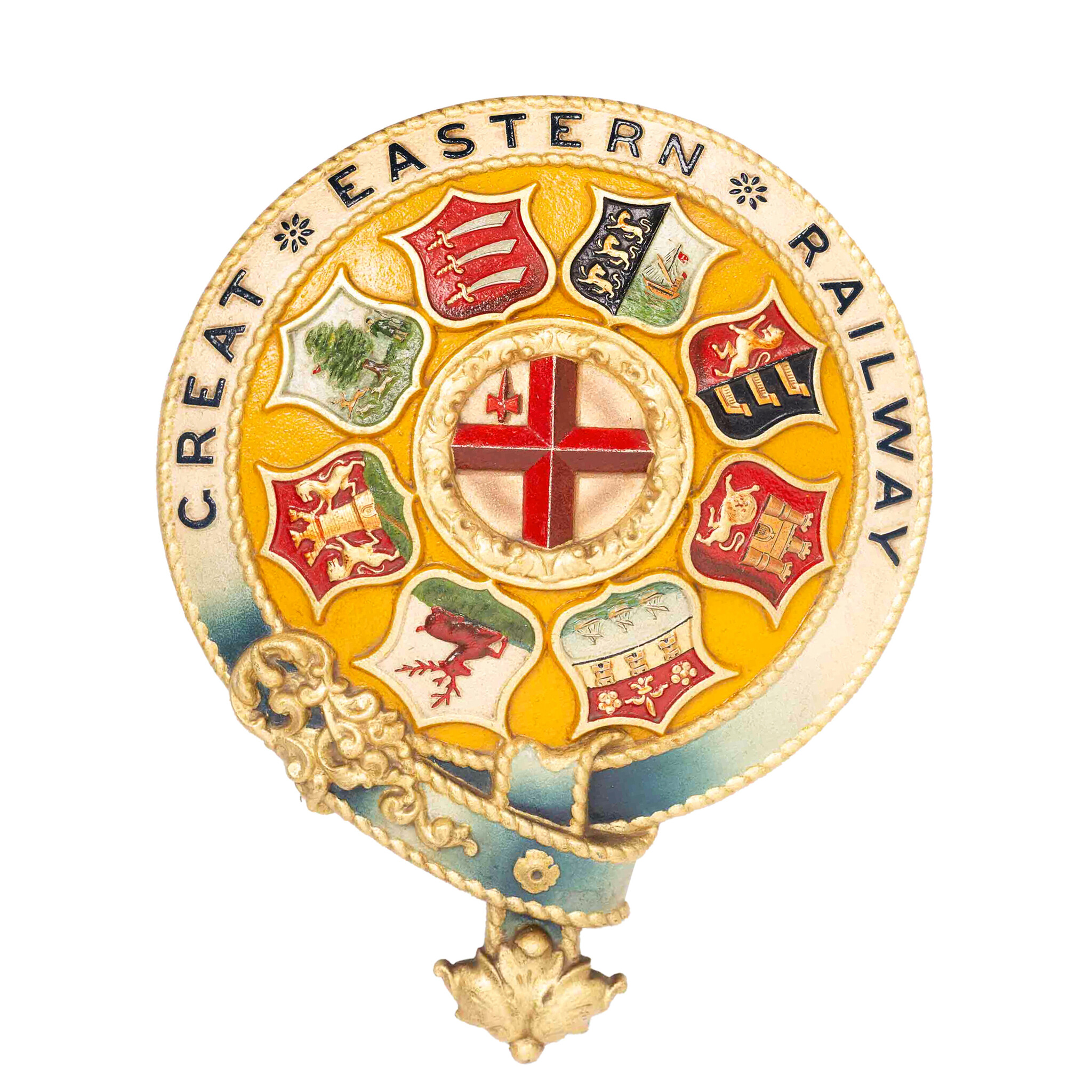 Great Eastern Railway locomotive crest, mid 20th century - MuseumDepotShop