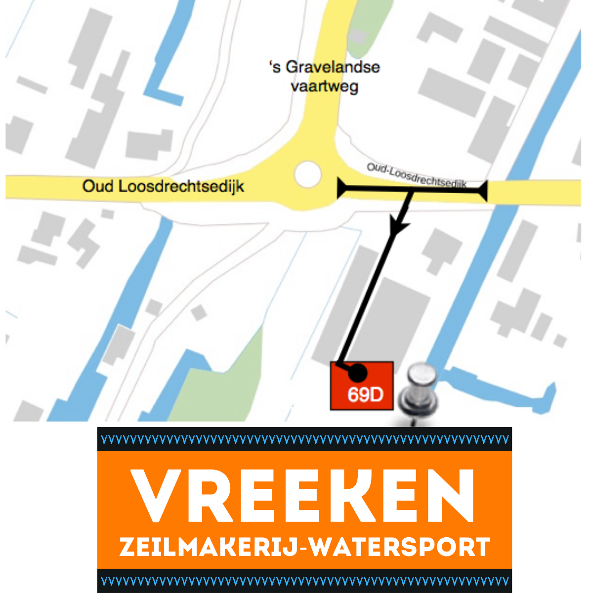 Vreeken watersport zeilmakerij routebeschrijving - Vreeken