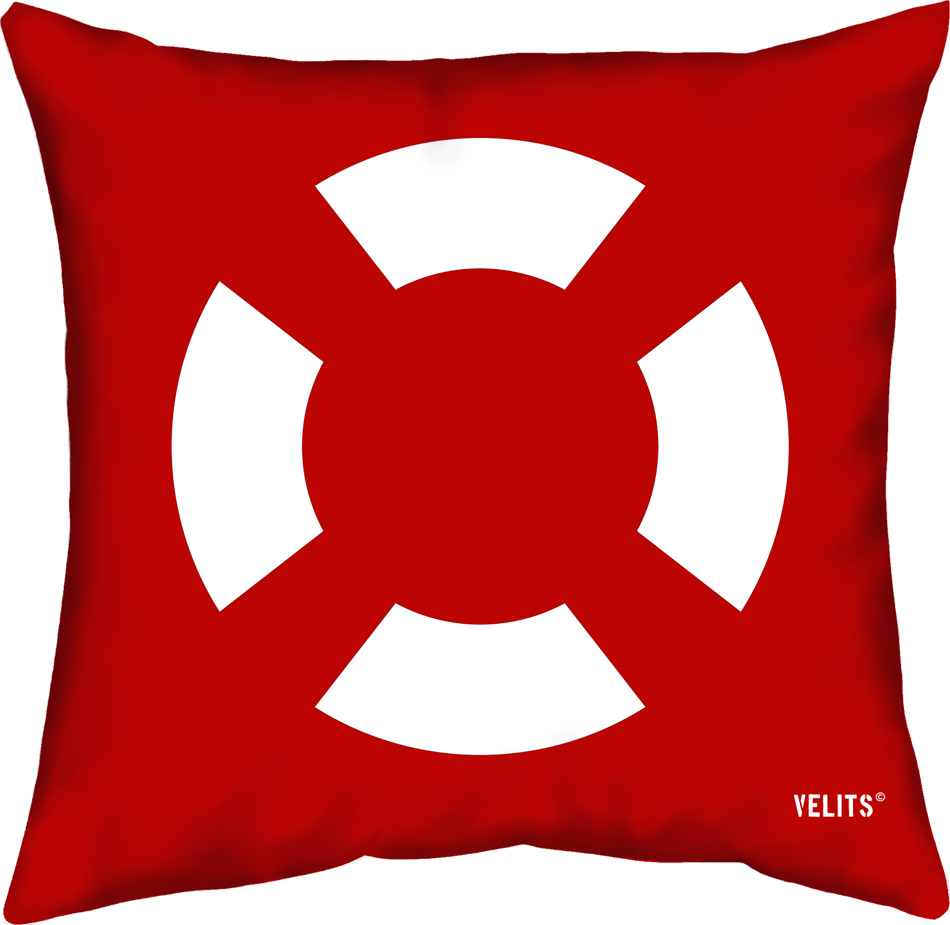 Bootkussen reddingsboei rood wit - Vreeken