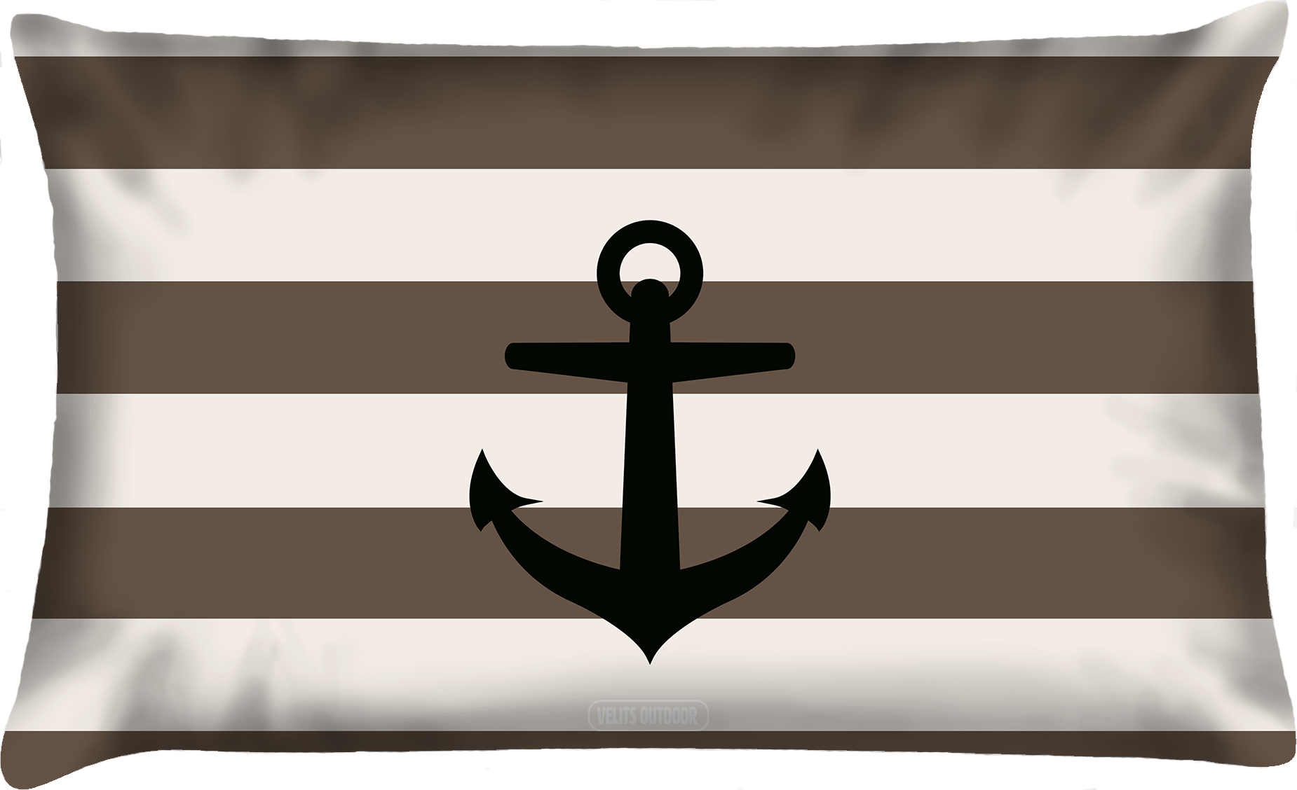Bootkussen Mud Race gestreept anker beige bruin - Vreeken