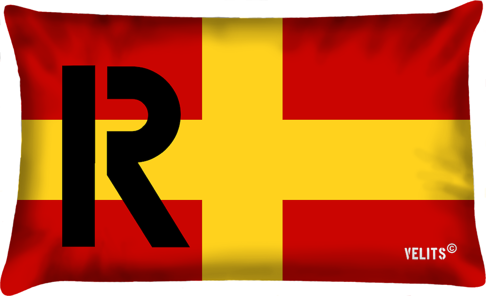 Bootkussen seinvlag letter R - Vreeken