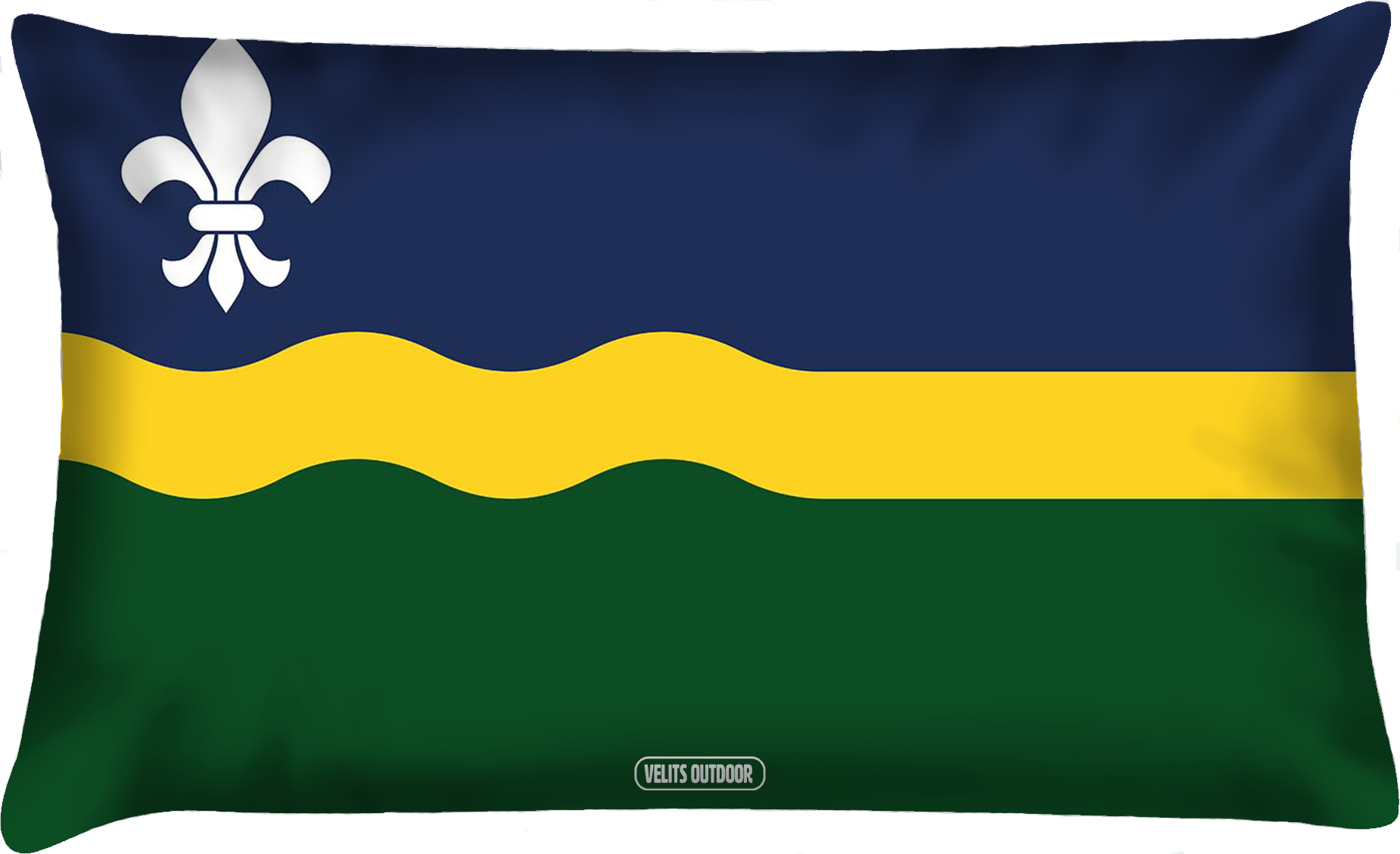 Outdoor sierkussen vlag Flevoland met provincie wapen - Vreeken