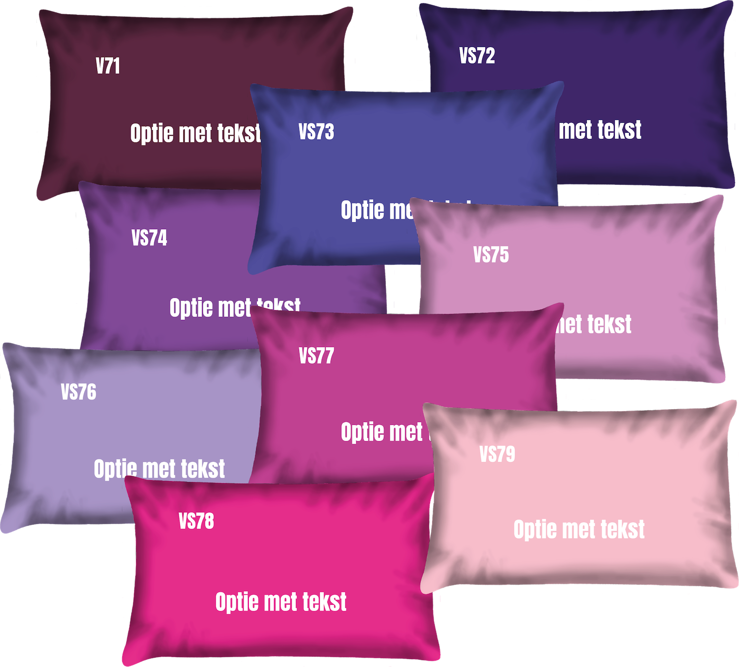 Sierkussen in paars roze effen kleur - waterafstotend! - Vreeken