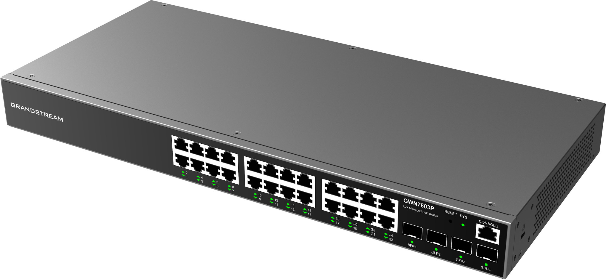 Grandstream GWN7803P 24-port PoE switch - Valadis BV
