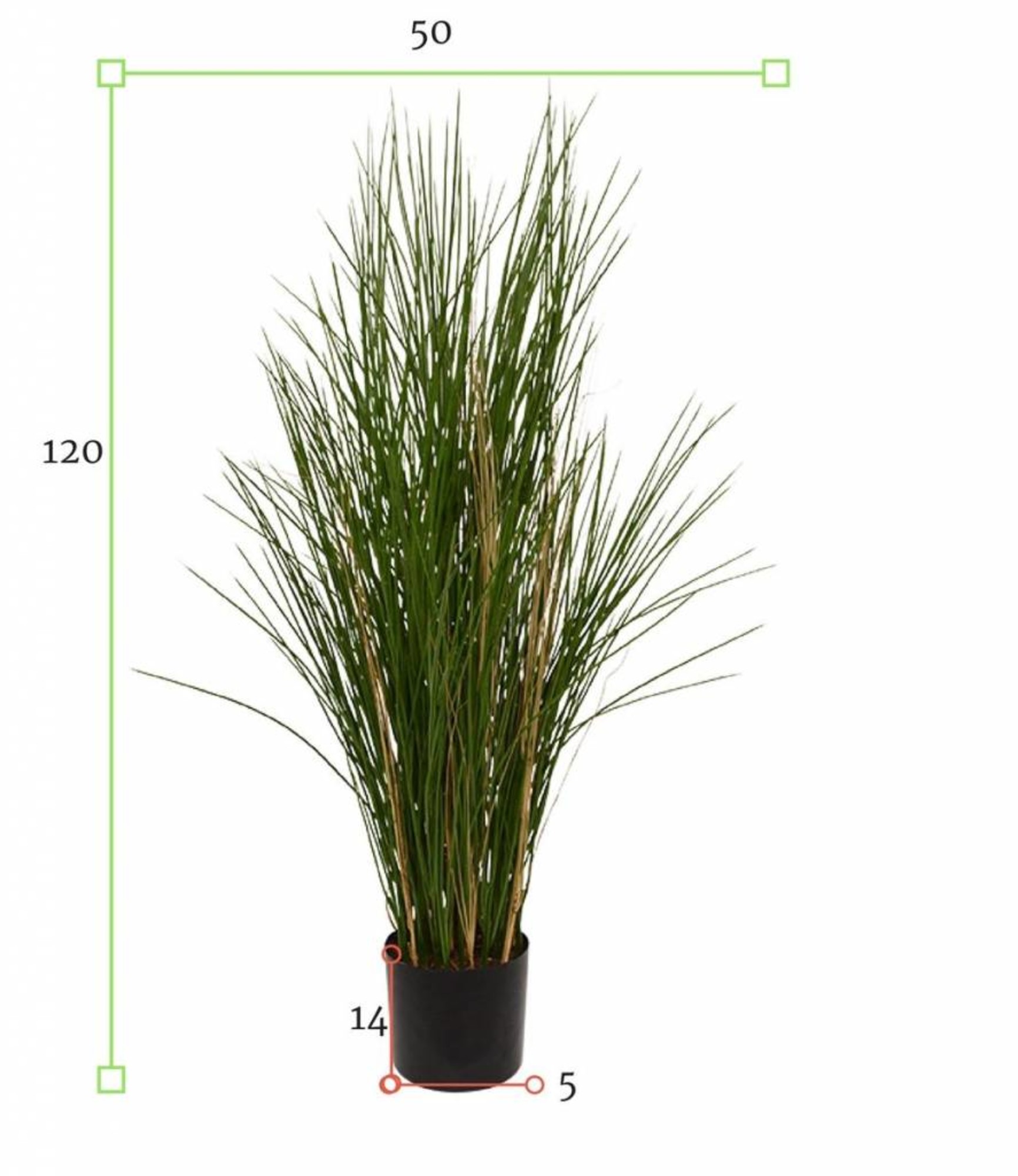 Tall artificial ornamental grass for outdoors | LeopoldFlora