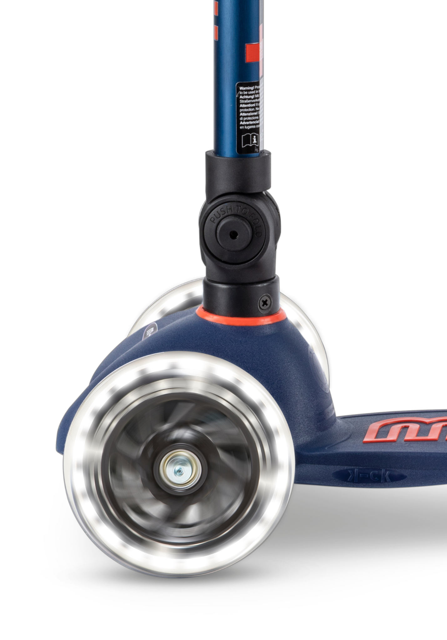 Mini Micro step Deluxe - Inklapbaar LED Navy Blue | Gratis verzending ...