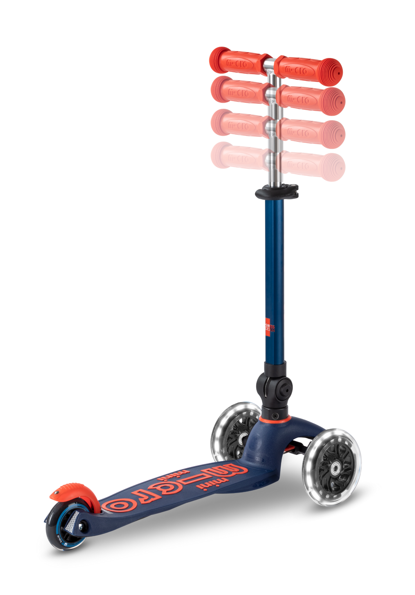 Mini Micro step Deluxe - Inklapbaar LED Navy Blue | Gratis verzending ...