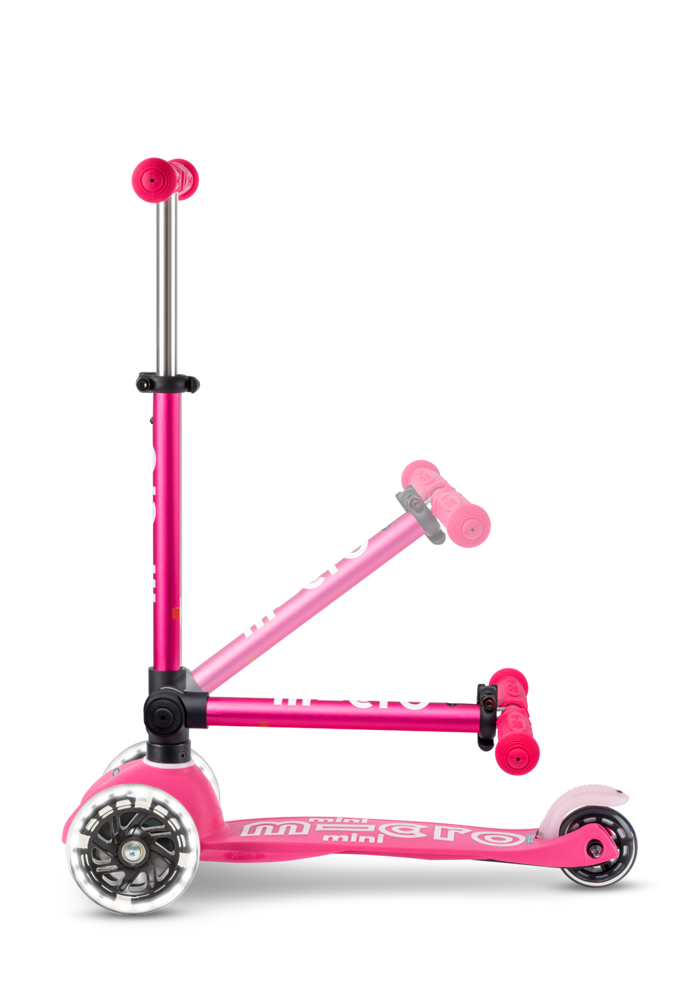 Mini Micro step Deluxe - Inklapbaar LED Pink | Gratis verzending ...