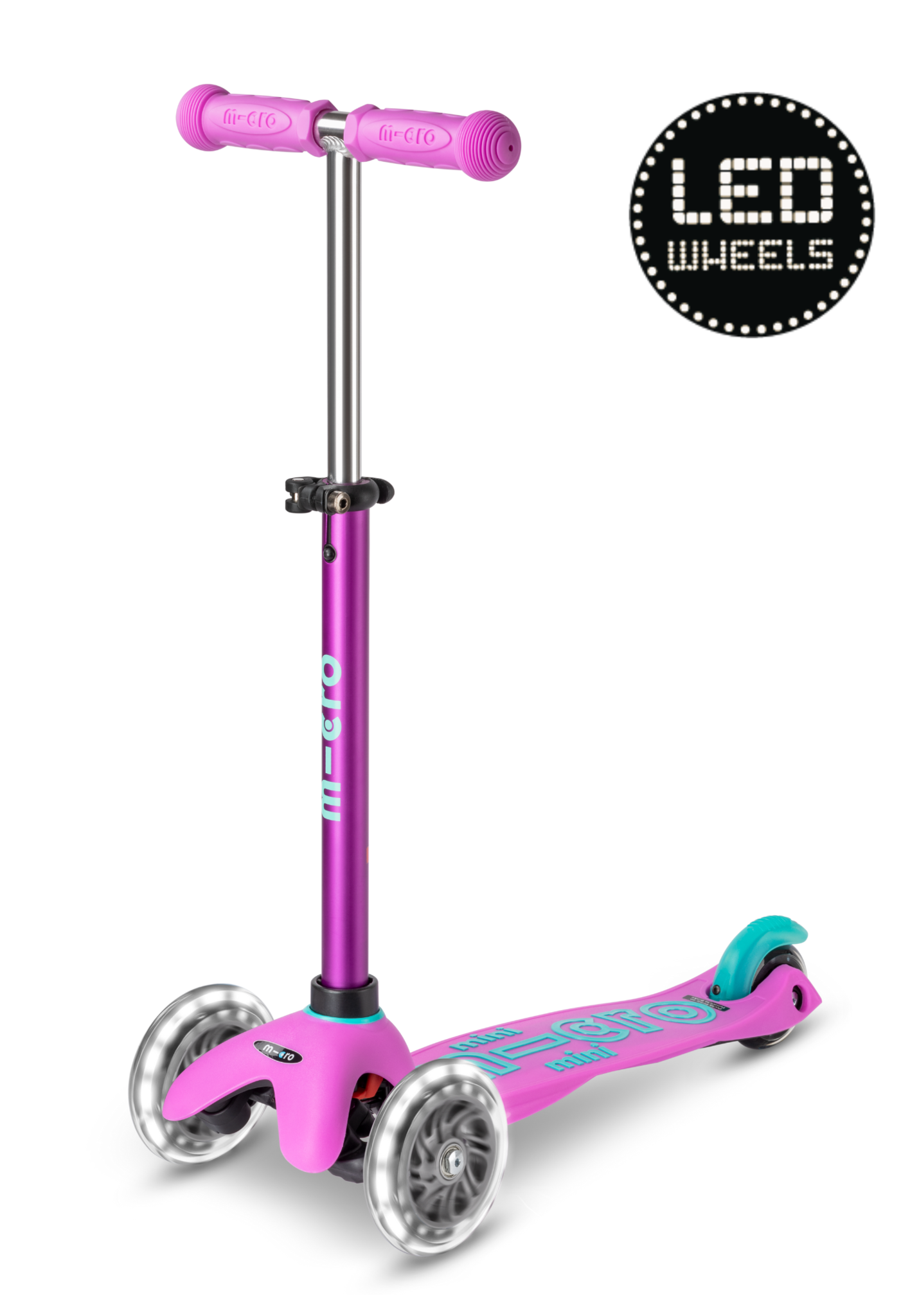 Mini Micro scooter Deluxe Lavender- LED | Free Shipping - Micro Step ...