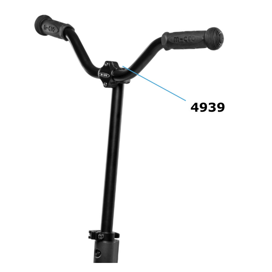 Dopje voor Zwart stuur 20/21 mm - 4937/39 | Micro Step | Onderdelen ...