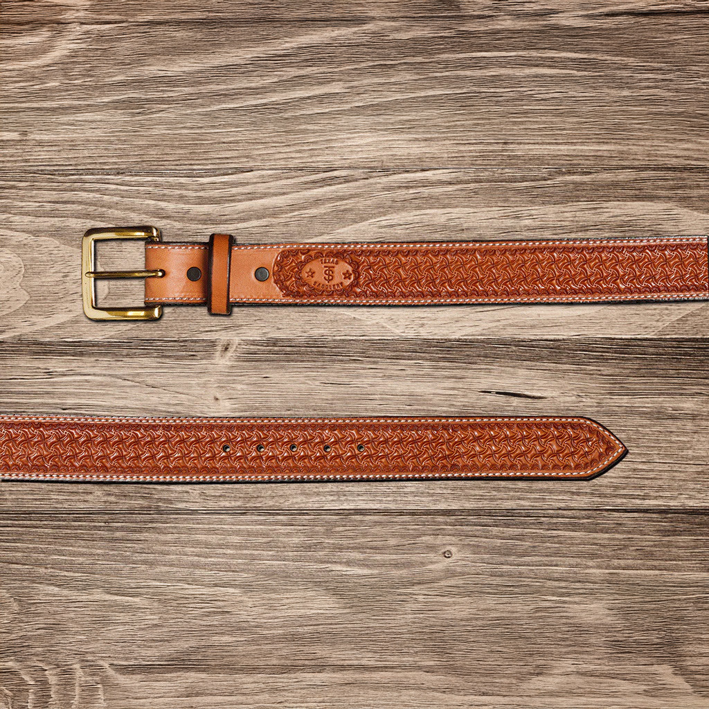 Saddle Tan Spider Belt - EURO-HORSE western riding supplies