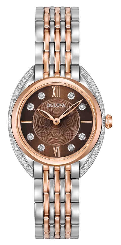 Bulova 98R230 Classic Diamond dames horloge 30 mm | WatchXL