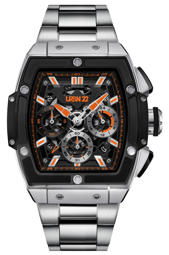 URBN22 Iron Phantom Orange streetlife horloge | Shop nu!