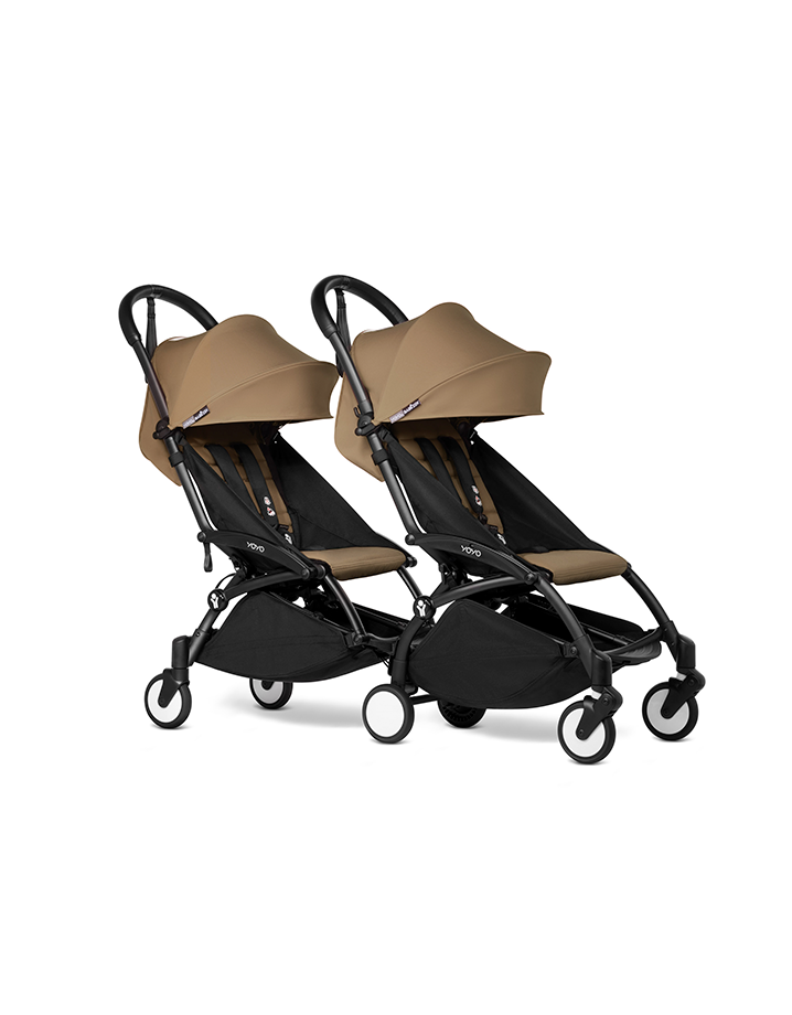 YOYO Connect duo Black Frame - 2x Color pack Toffee - Décoration Babycenter
