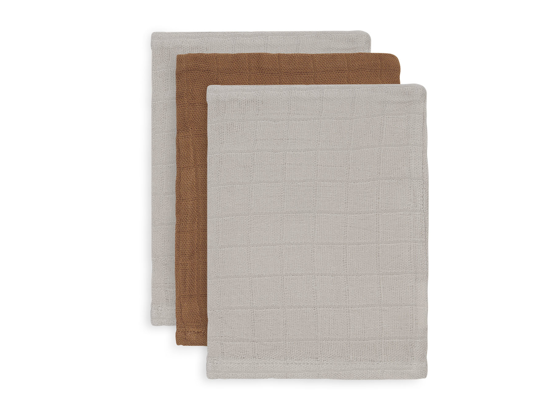 Gant de Toilette Bambou Coton Caramel - 3 Unités - Décoration Babycenter