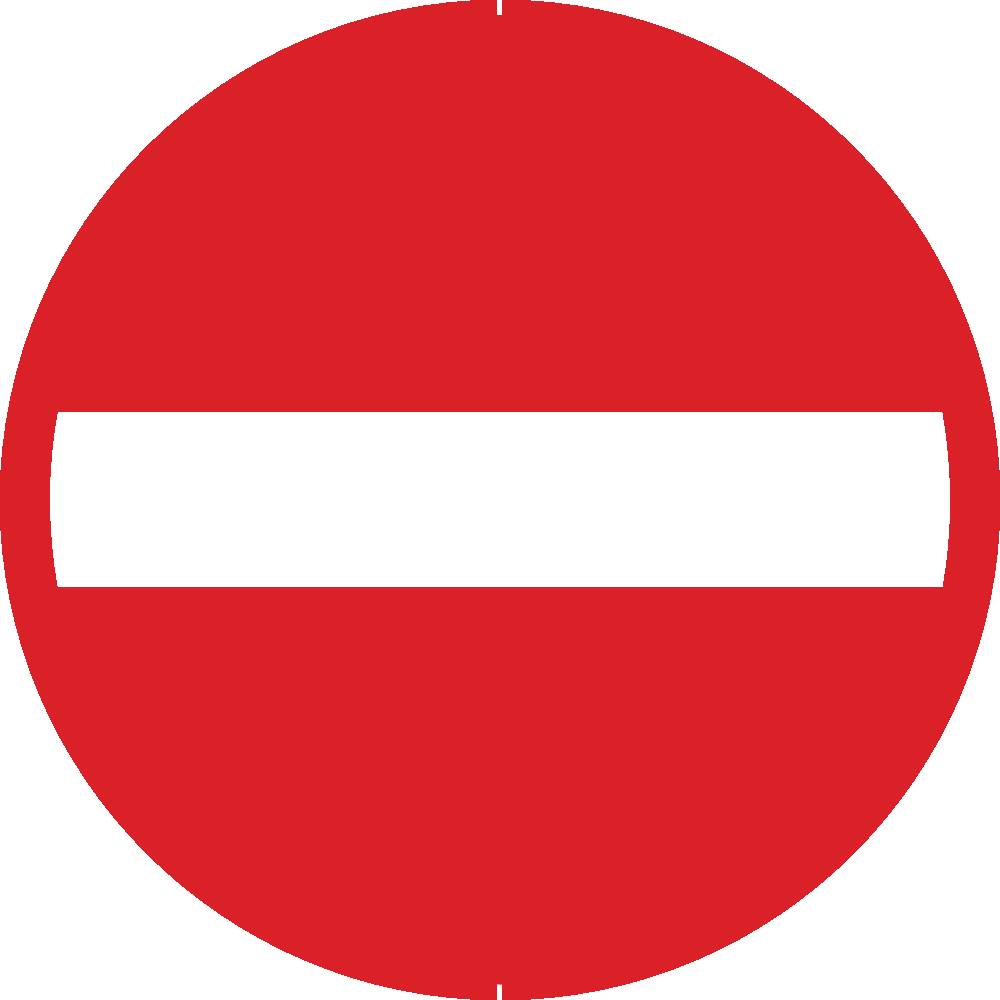 Bord C1: Verboden in te rijden - www.od-cd.be