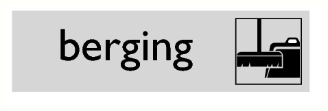 Pictogram "berging" - Luxenaamplaat