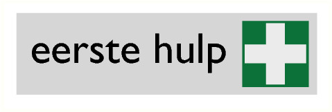 Pictogram "eerste hulp" - Luxenaamplaat