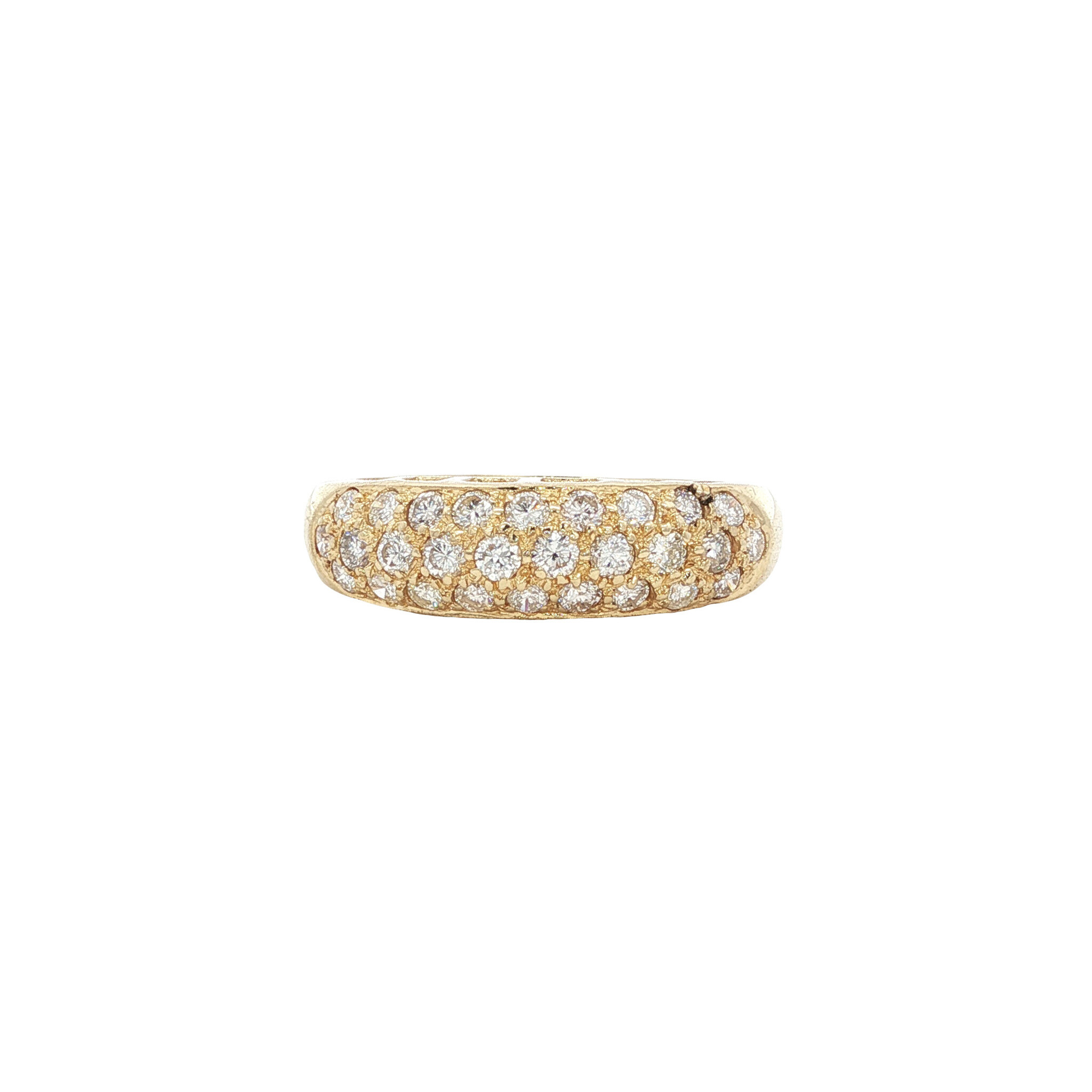 Gouden ring met diamant 14 karaat - 2eHandsSieraden.nl