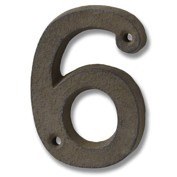 Rustic Brown Cast Iron Numbers - Freitaslaf Net LTD